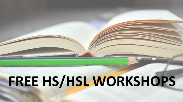 Spring Workshops at the HS/HSL | HSHSL Updates